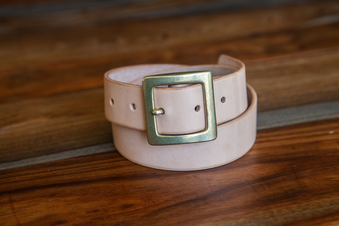 35mm Japanese Garrison Brass Belt - You choose the leather! – Pigeon Tree