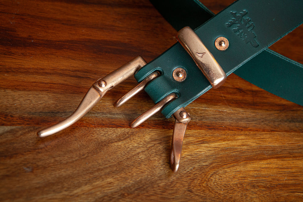 Japanese Copper Double Prong Quick Release Belt – Pigeon Tree