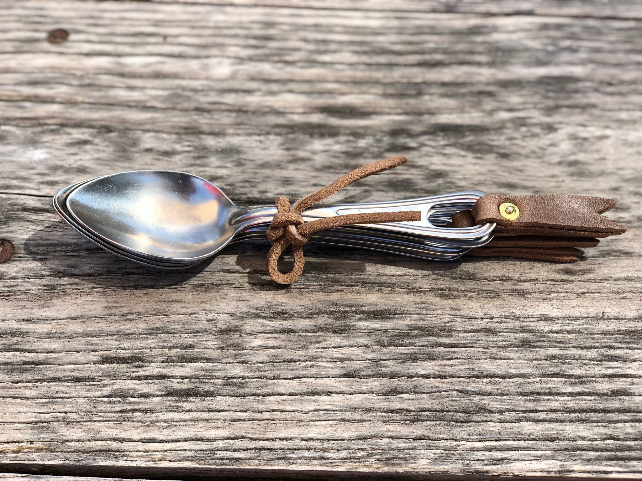 Vintage WWII Stainless Steel Army Spoons with CXL Tassels Set of 4 ...